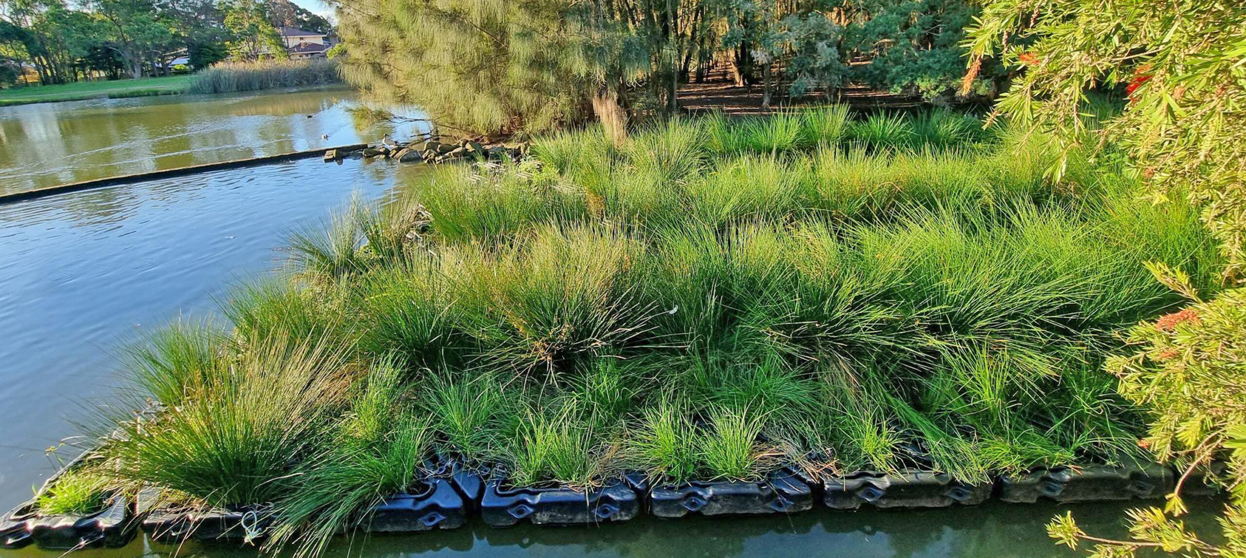 Floating Wetland Construction | Atlan Stormwater Australia
