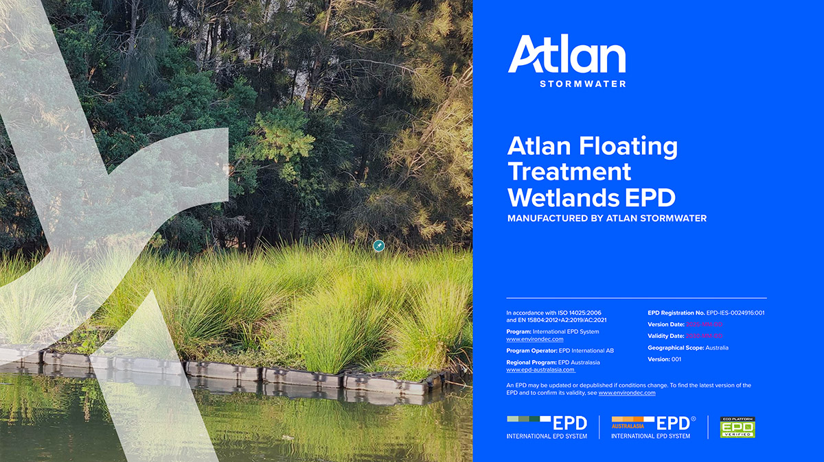 Floating Wetland Construction | Atlan Stormwater Australia